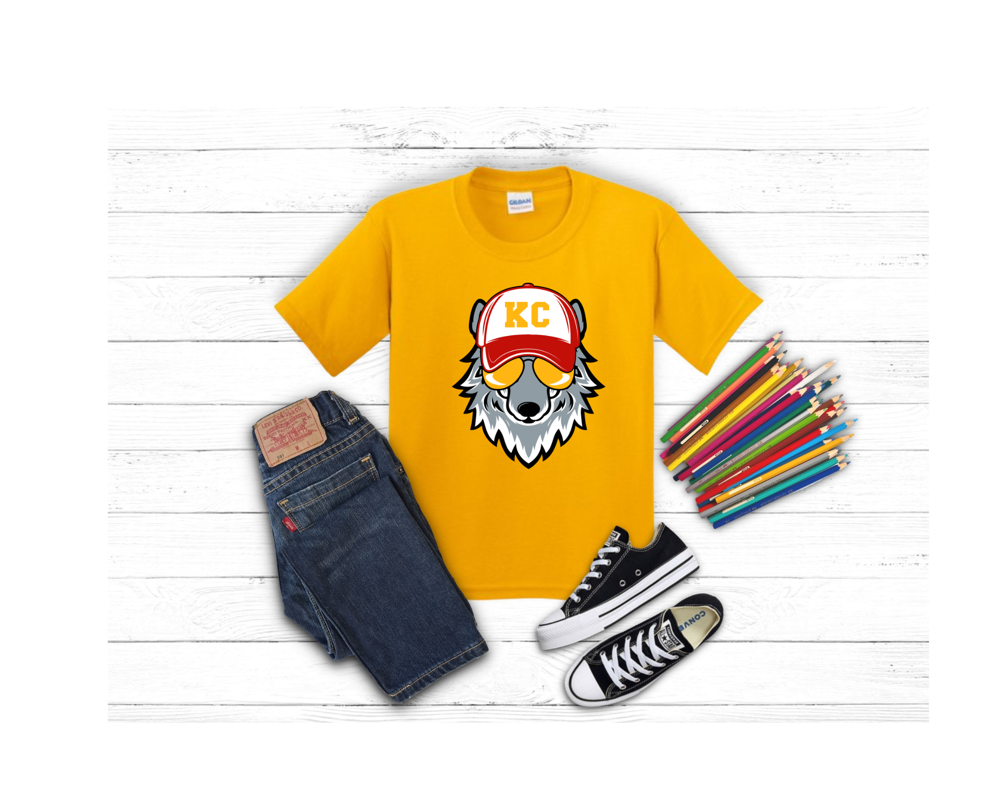 KC Wolf in shades | M-TOWN GRAPHICS